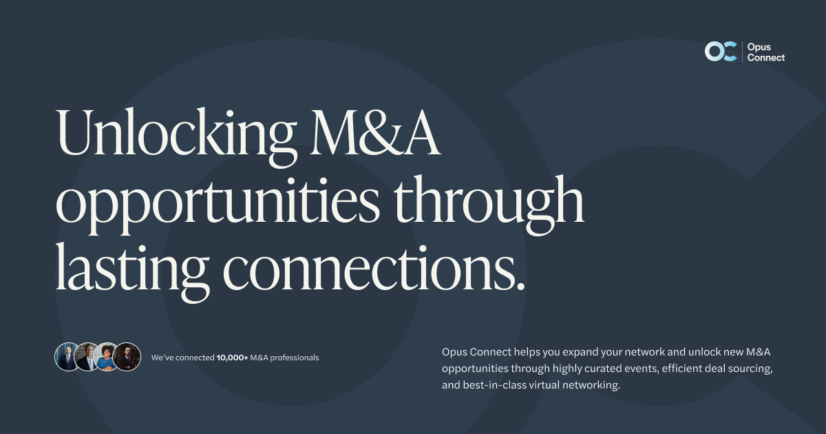 Expand Your M A Network Opus Connect